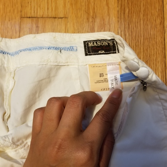 Mason | Pants & Jumpsuits | Masons Lace Hem Boater Capri Pants | Poshmark